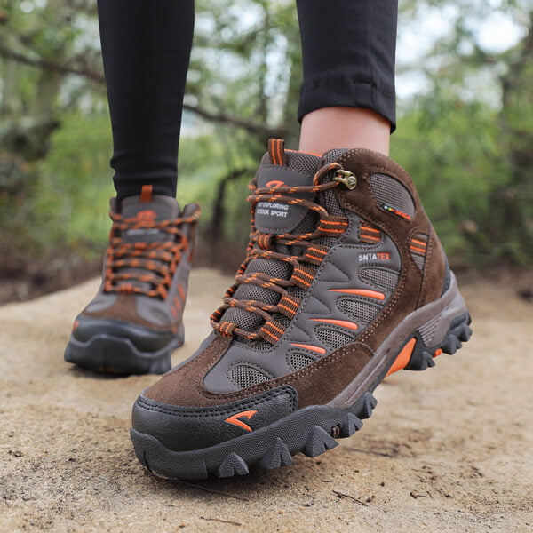 Sepatu Gunung SNTA 493 Brown Orange Terbaik | GMsport & Adventure